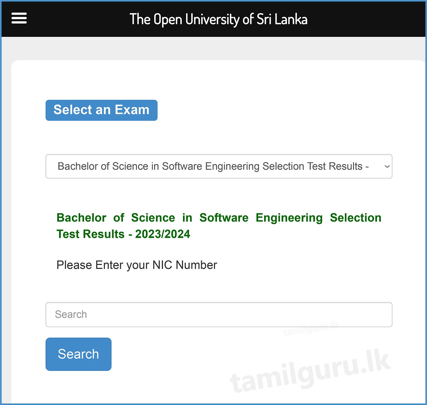 Software Engineering (BSE) Degree Selection Test Results 2023 - Open ...
