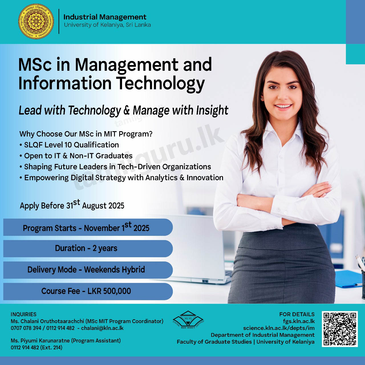 MSc in Management & Information Technology (MIT) 2025 - University of ...